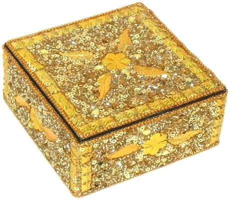 ALL Gold Leaf Box 5" Sq - Seasonal Collections AllMardiGras.com