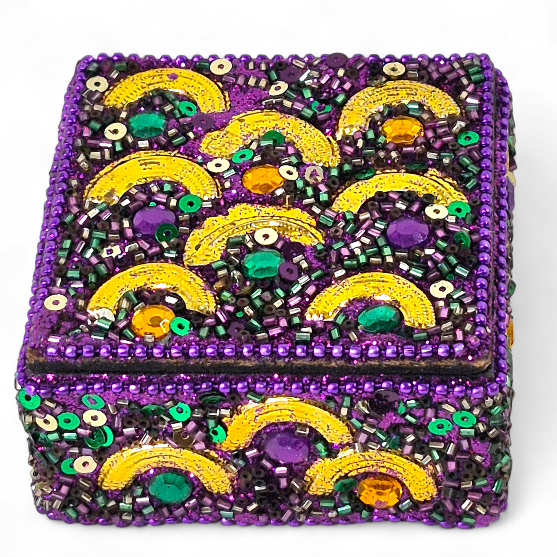 NEW!! 3" SQ Half Circle Box - Seasonal Collections AllMardiGras.com