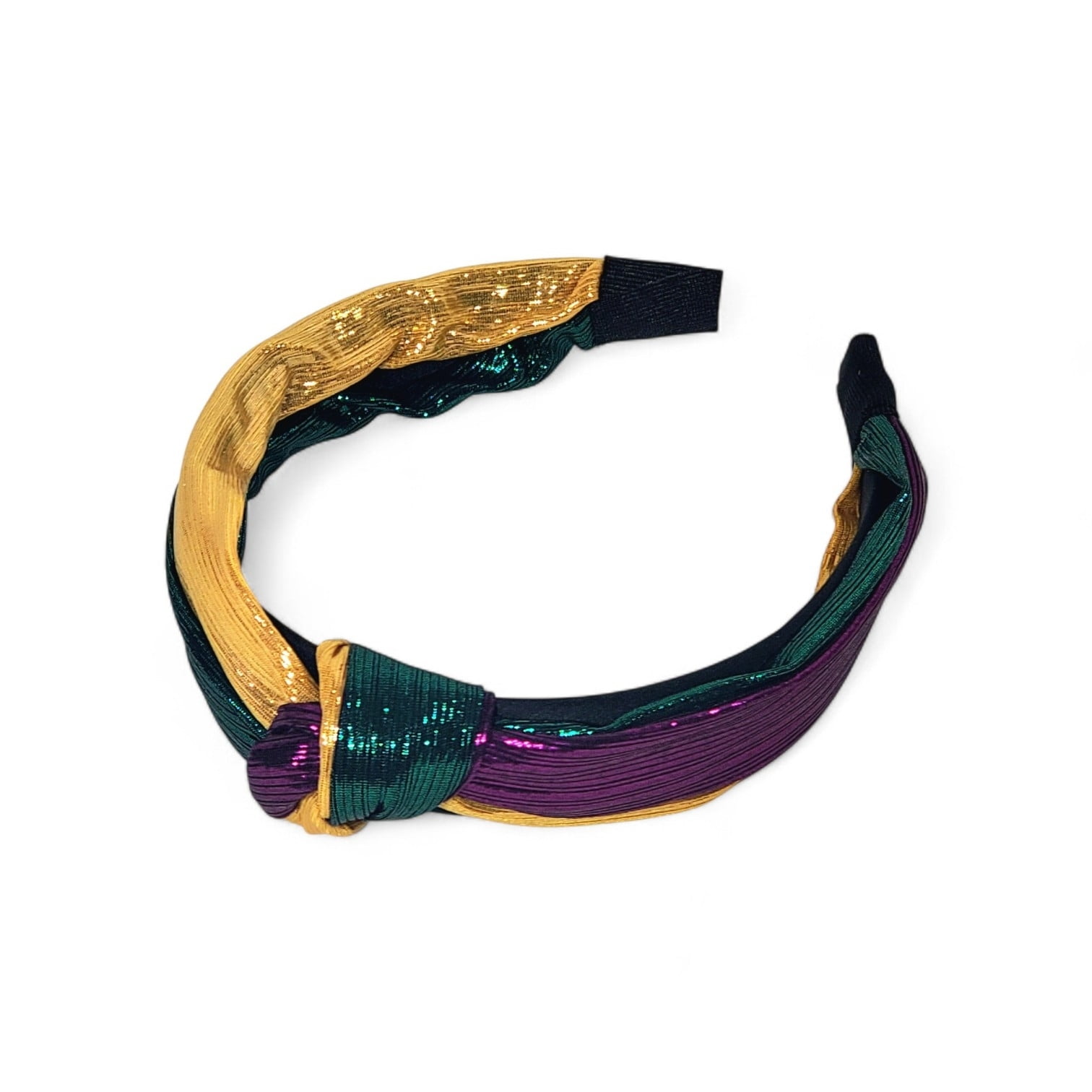 Tri Colored Headband - Seasonal Collections AllMardiGras.com